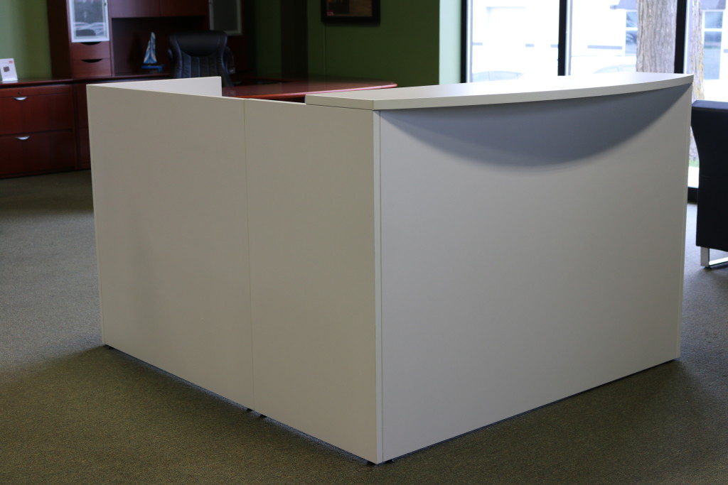 White Reception Desk - Akita Office Furniture