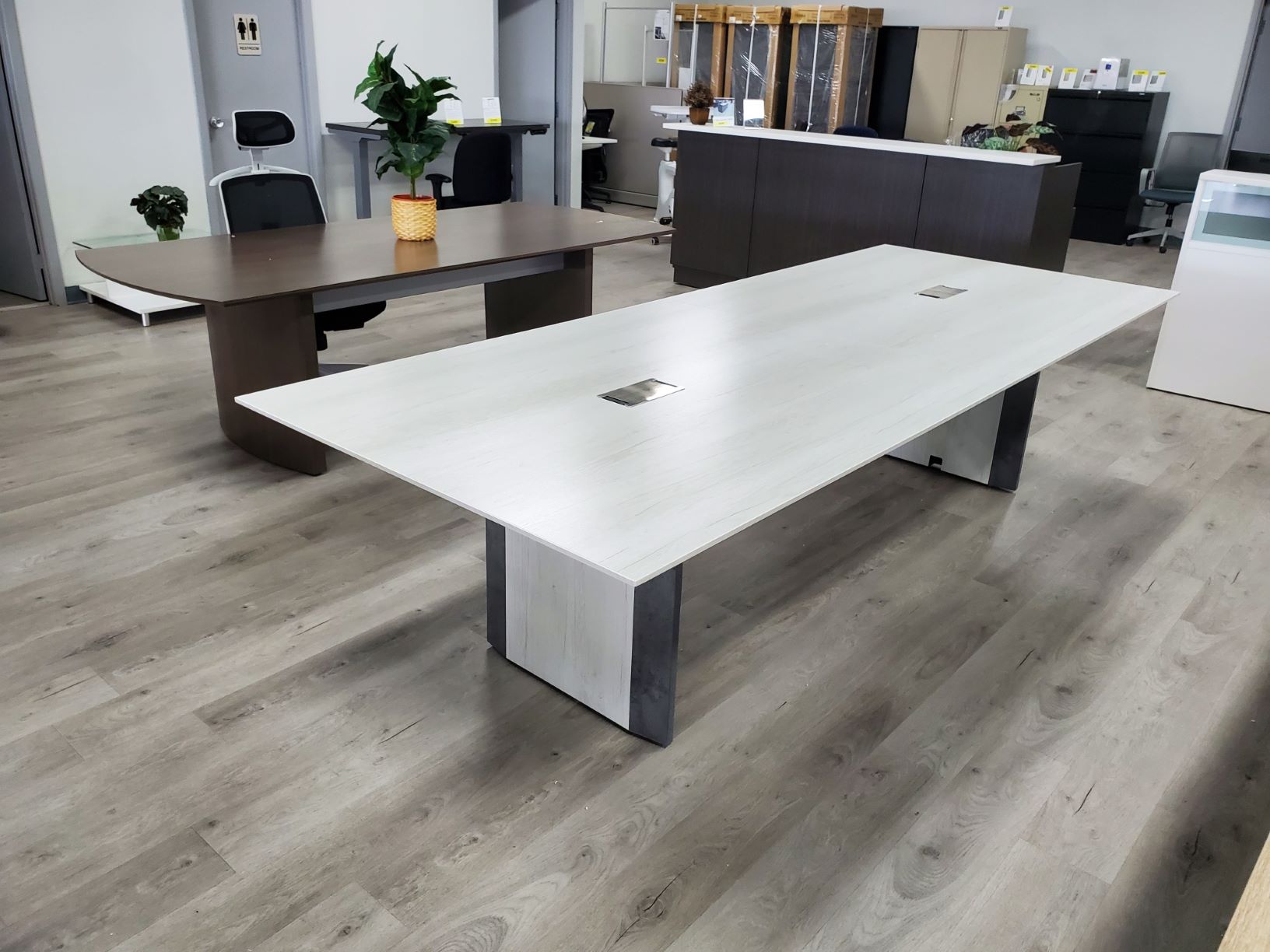 Medina Conference Table (NEW) ASHWOOD WHITE - Akita Office Furniture